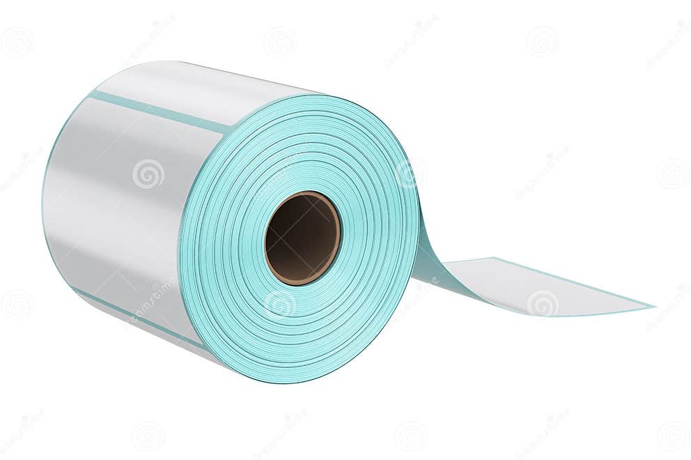 Roll stack sticker stock illustration. Illustration of technology ...