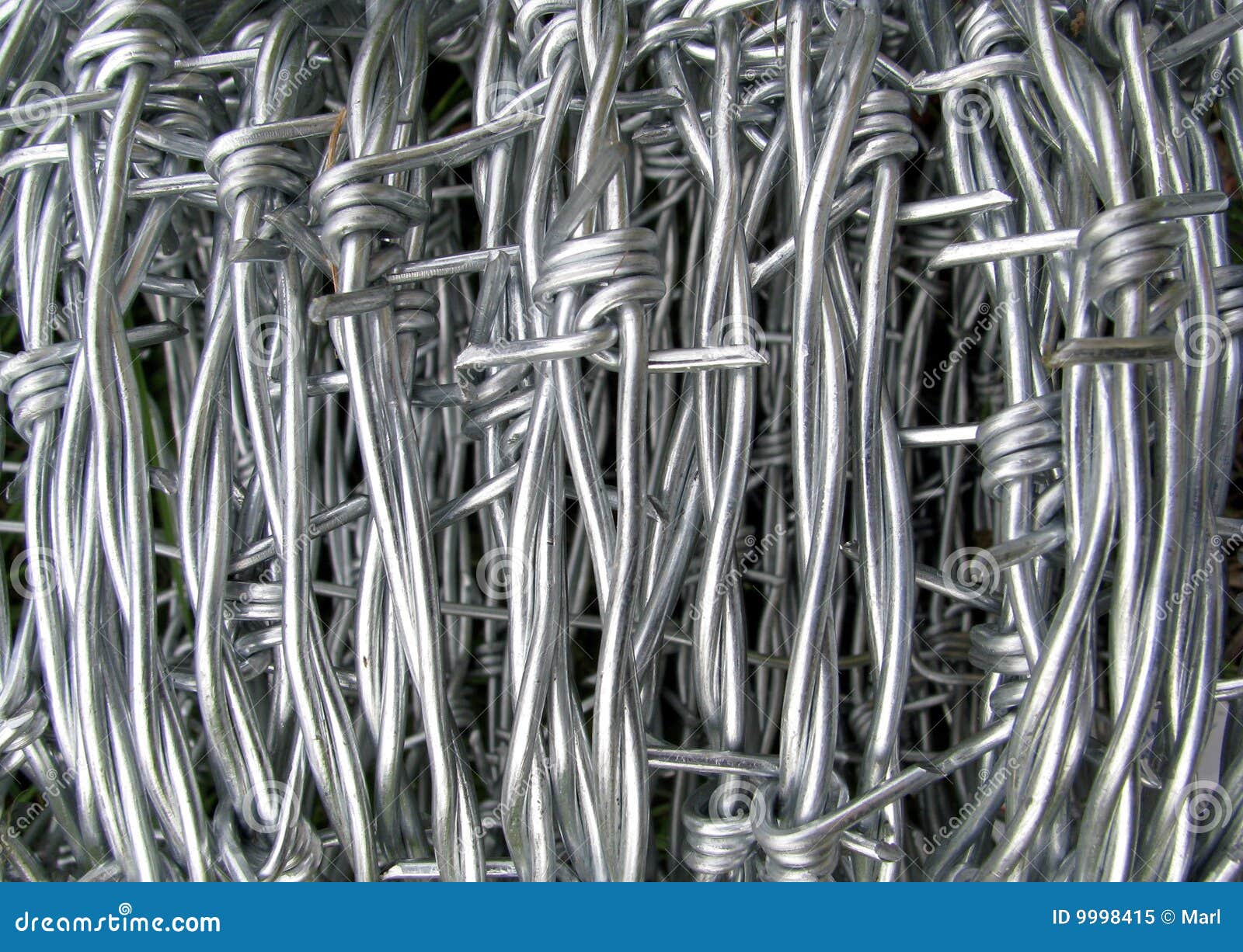 Roll of steel barbed wire stock image. Image of cold, tool - 9998415