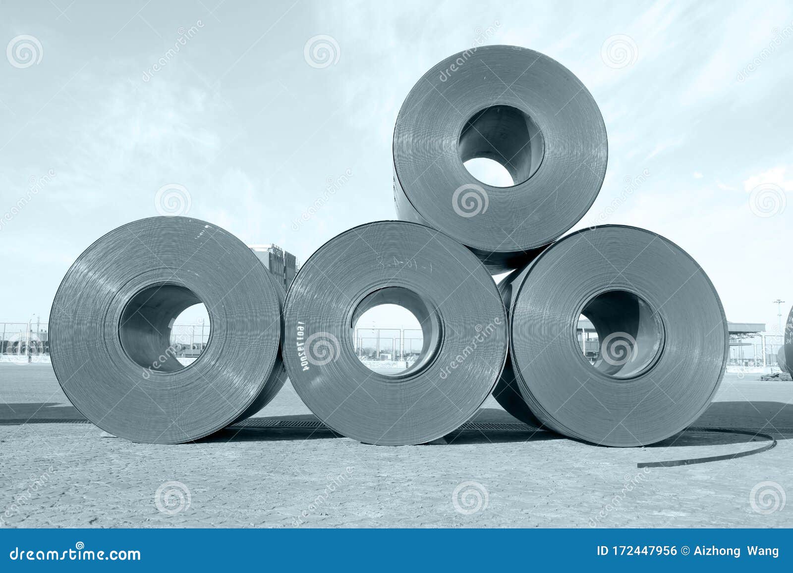 Roll steel stock photo. Image of iron, zinc, alloy, factory - 172447956