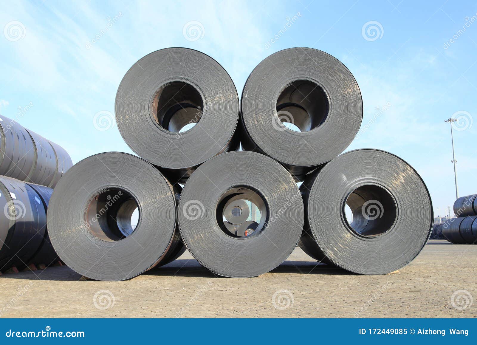 Roll steel stock image. Image of alloy, manufacturing - 172449085