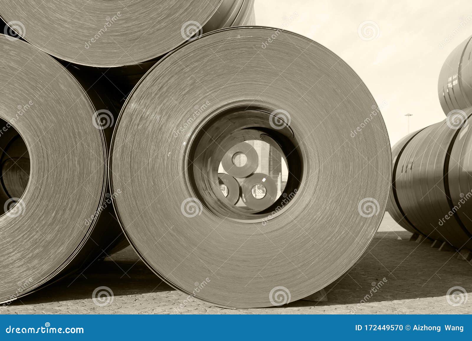 Roll steel stock photo. Image of steel, grey, sheet - 172449570