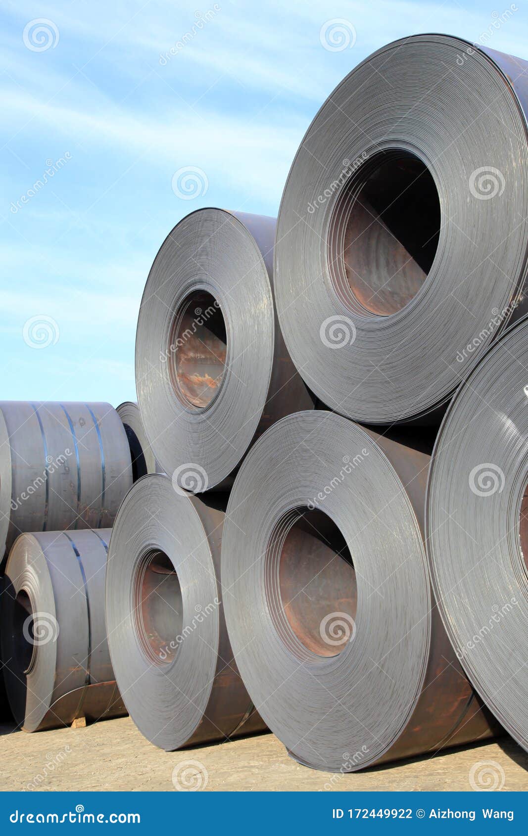 Roll steel stock photo. Image of gray, strip, manufacture - 172449922