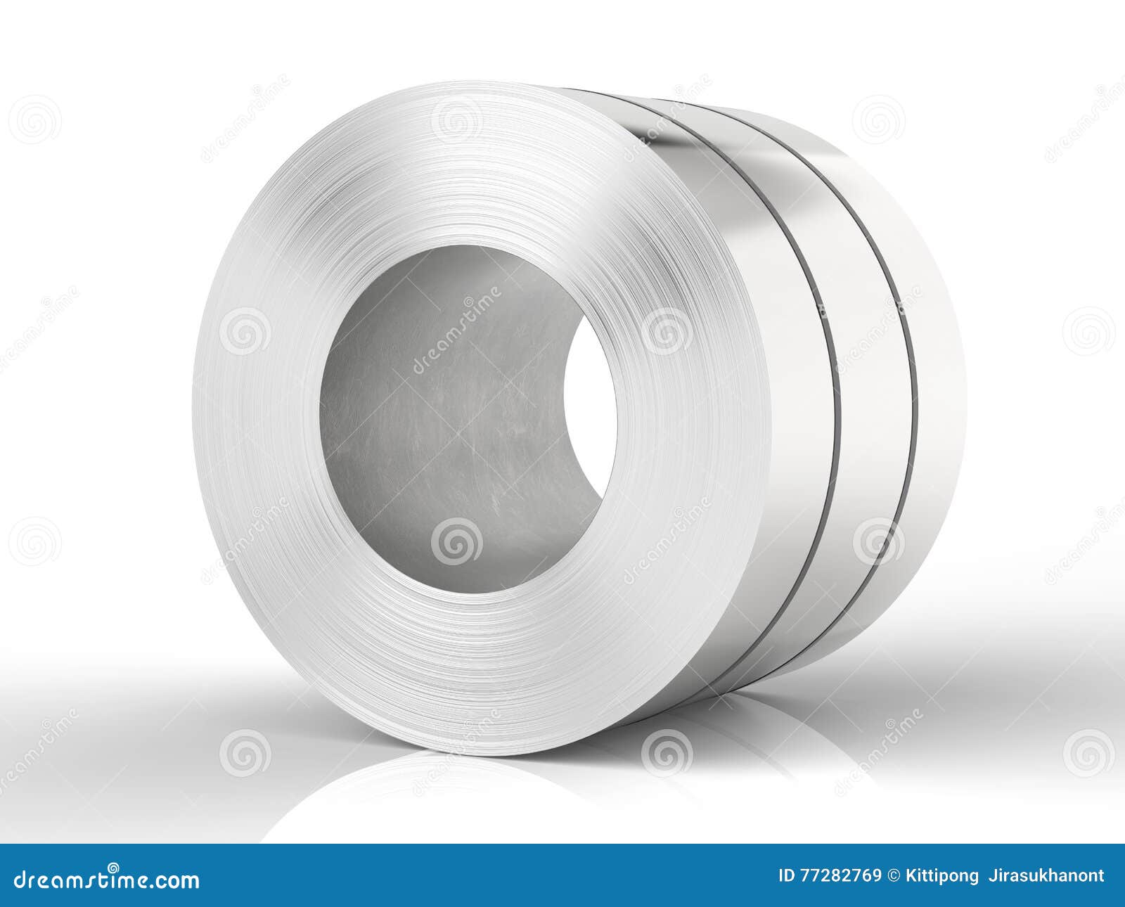 Roll of steel sheet stock illustration. Illustration of grizzled - 77282769