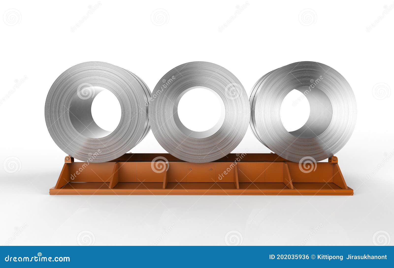 Roll of steel sheets stock illustration. Illustration of production ...