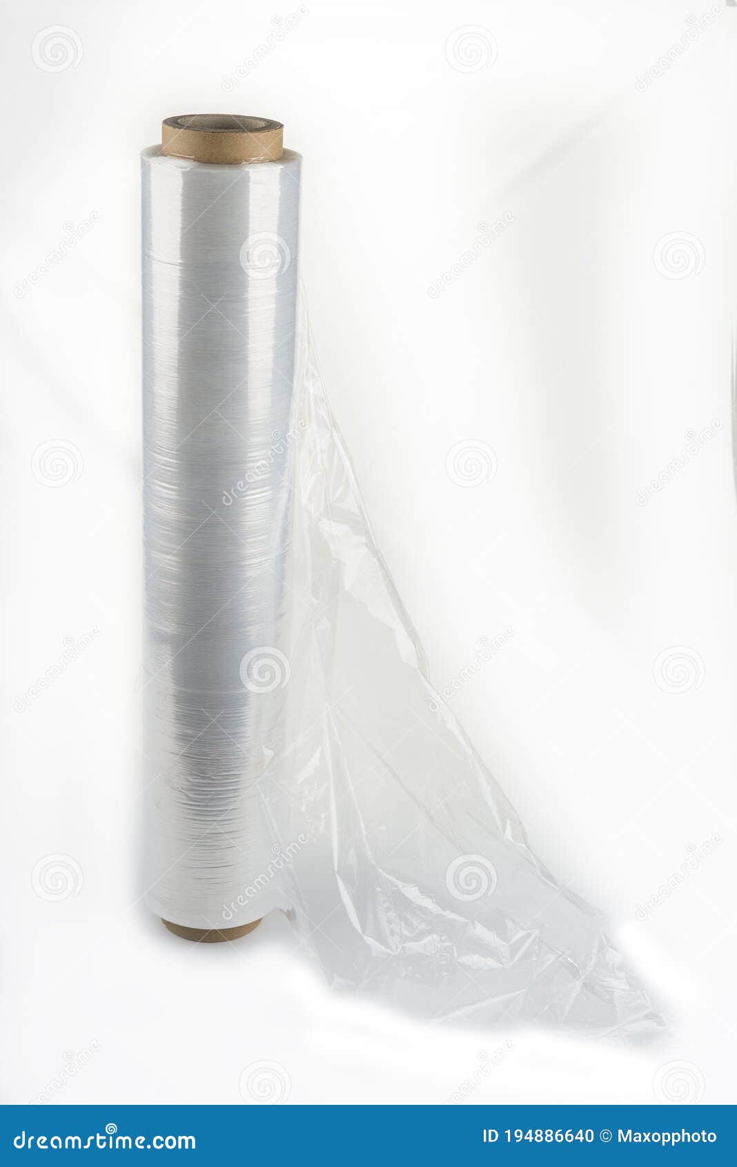 Roll of Stretch Foil Ona White Background Stock Photo - Image of ...
