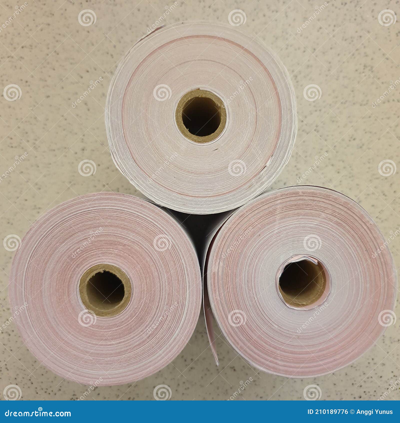 Roll struck invoice paper stock photo. Image of invoic - 210189776
