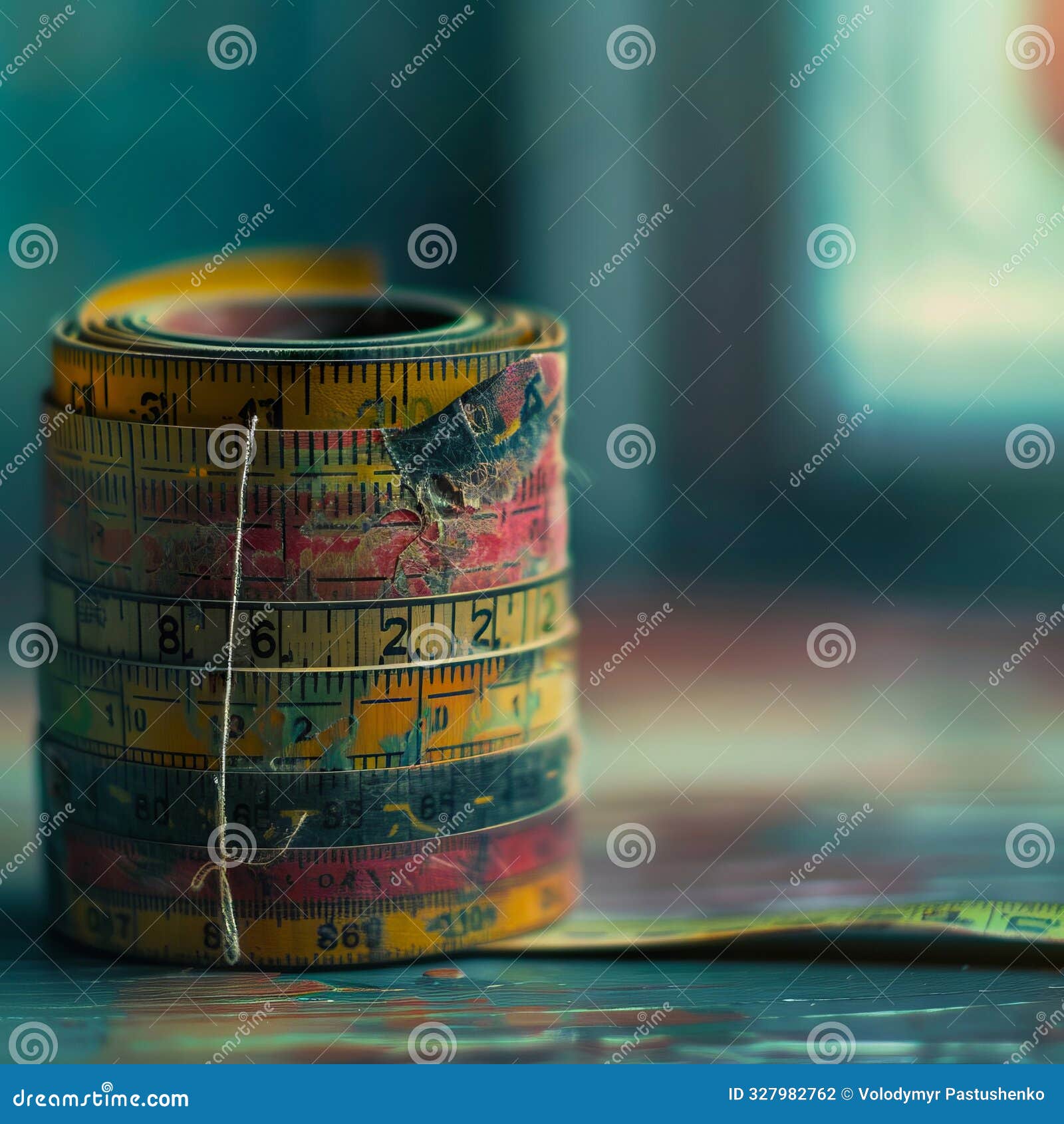 A Roll of Tape with Numbers on it Stock Photo - Image of strip ...