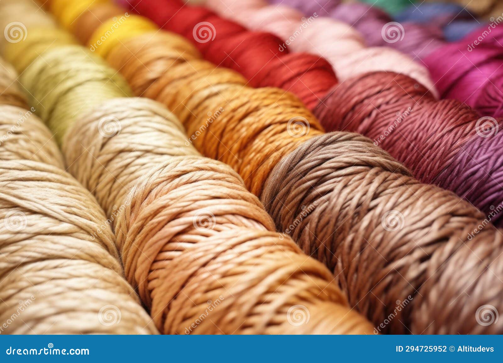 A Roll of Thick, Braided Binding Thread Stock Illustration ...