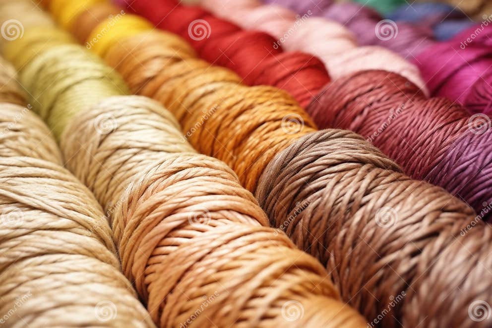 A Roll of Thick, Braided Binding Thread Stock Photo - Image of roll ...