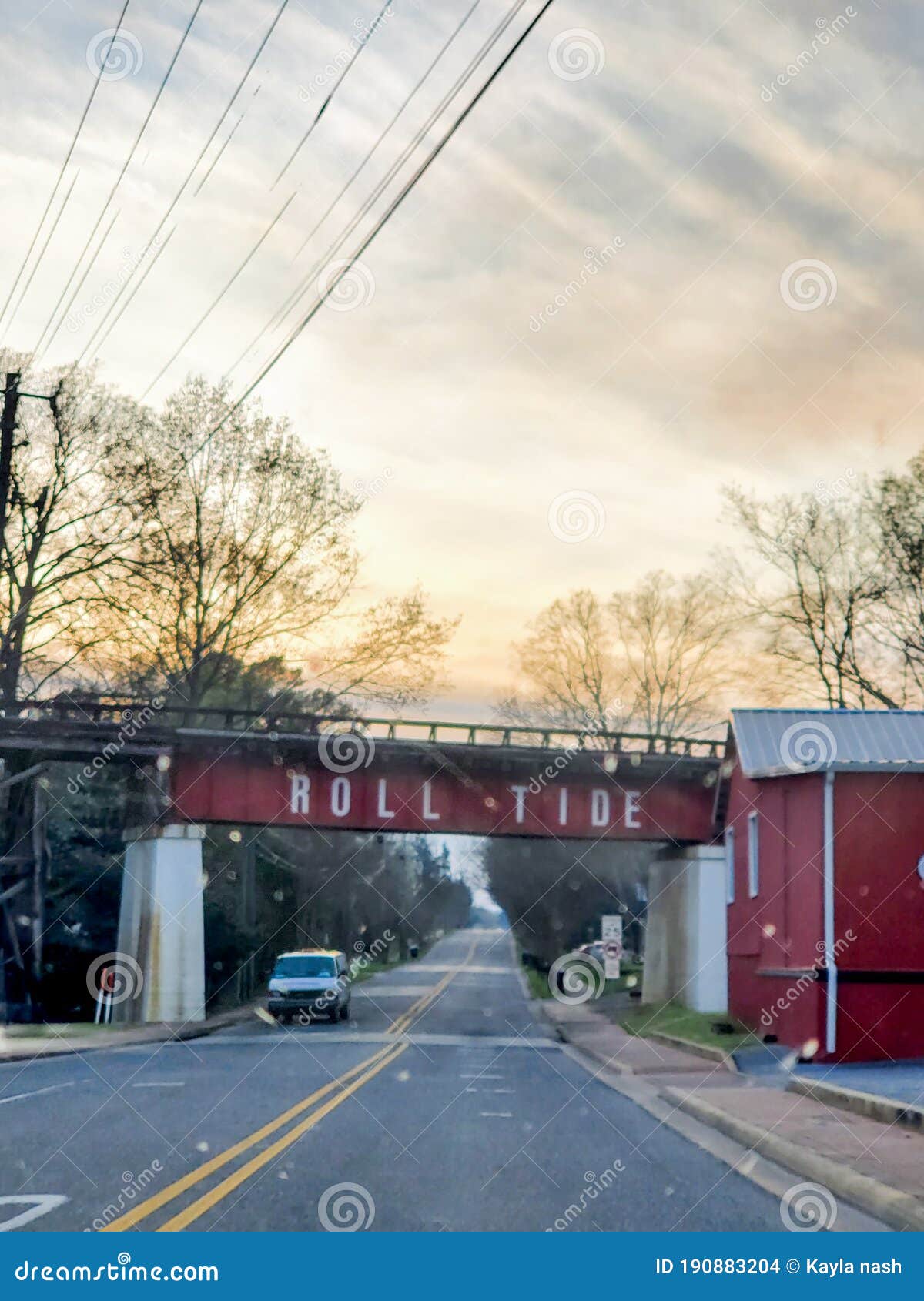 Roll Tide Sunset in Alabama Stock Photo - Image of bridge, tide: 190883204