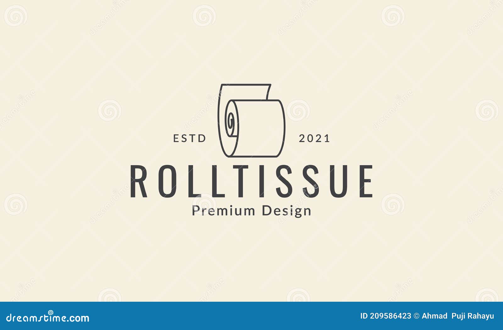 Roll Tissue Paper Simple Lines Logo Vector Icon Symbol Graphic Design ...
