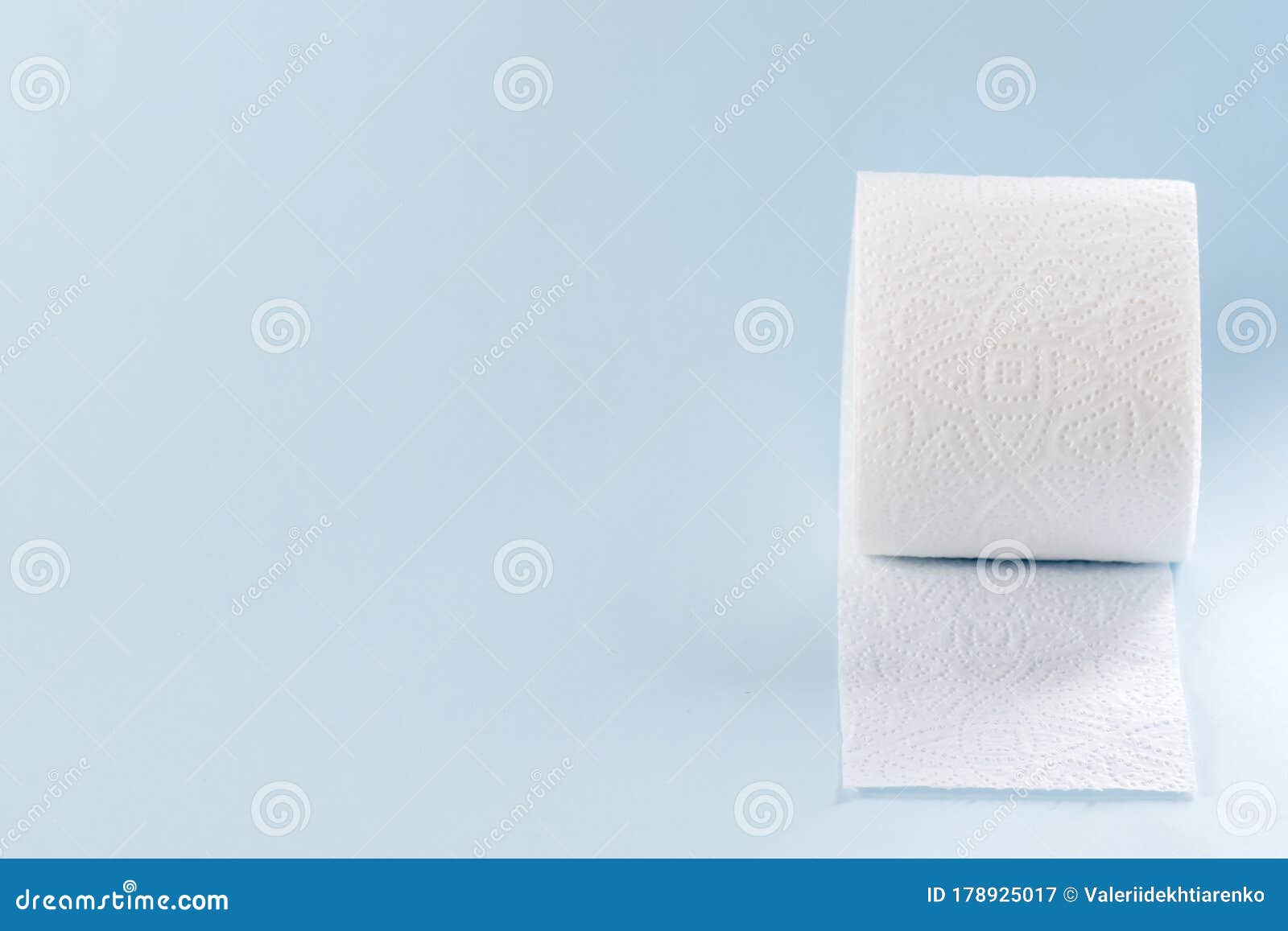 Roll of Toilet Paper Isolated on White Background Stock Image - Image ...