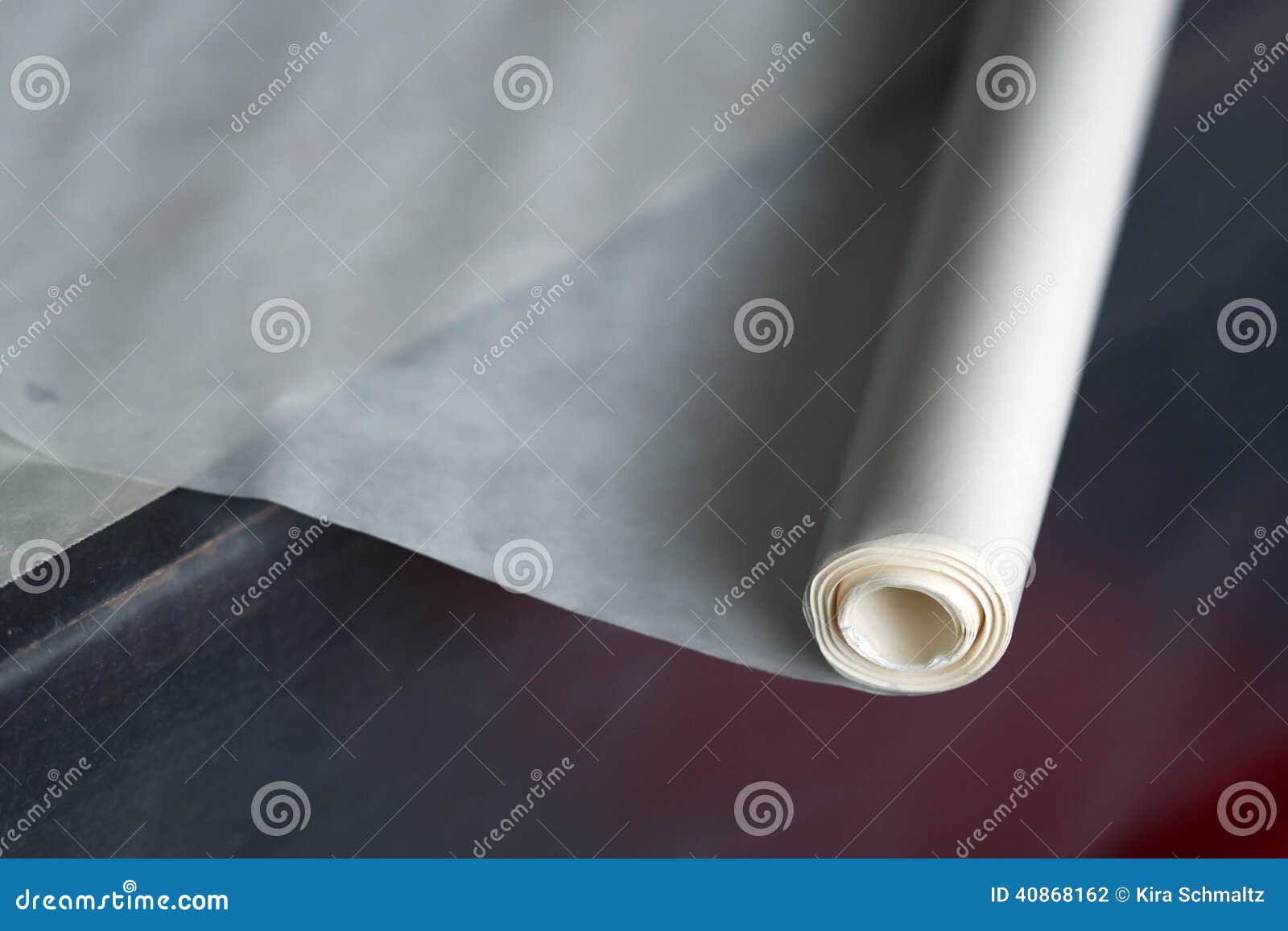 The Roll of the Tracing Paper Laying on the Table Stock Photo - Image ...