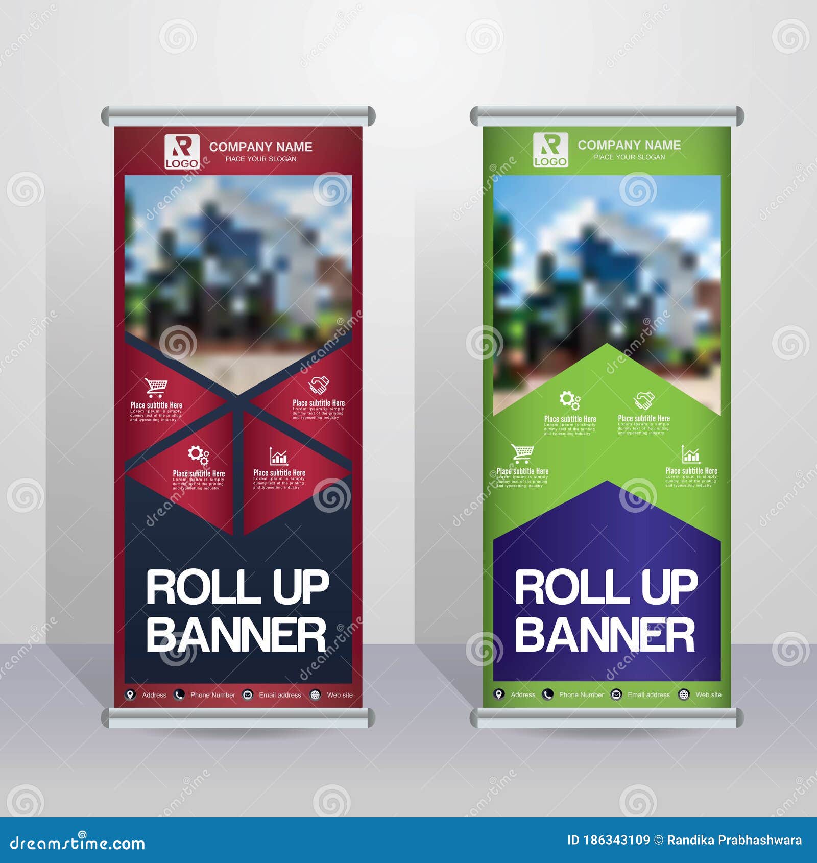 Red,green Flag Banner Business Brochure Flyer Design Template Vector ...