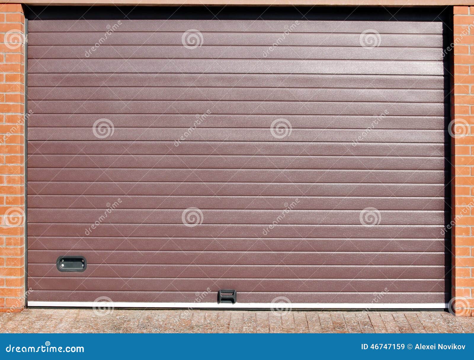 Roll Up Automatic Garage Gate Stock Image | CartoonDealer.com #46747159