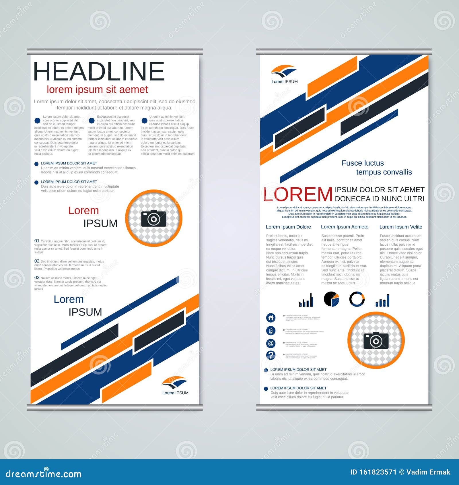 Modern Roll-up Business Banners Vector Template Stock Vector ...