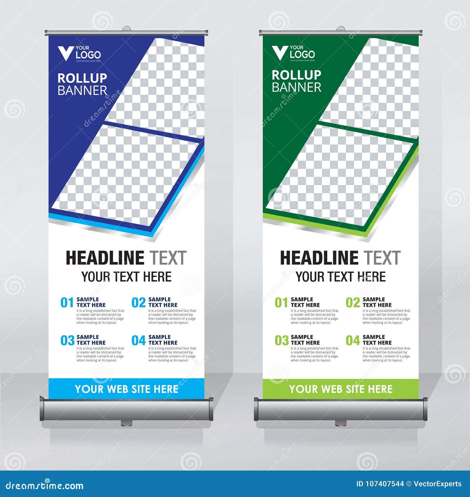 Roll Up Banner Design Template, Abstract Background, Pull Up Design ...