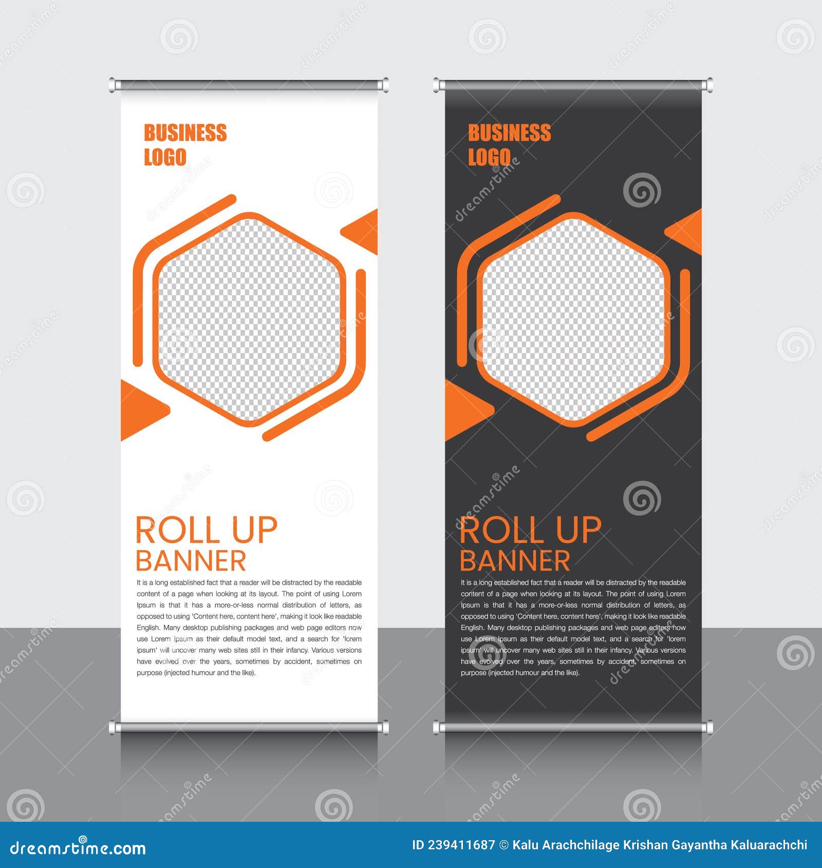 Roll Up Banner Design, Banner Design, Vector, Abstract Line Pattern ...