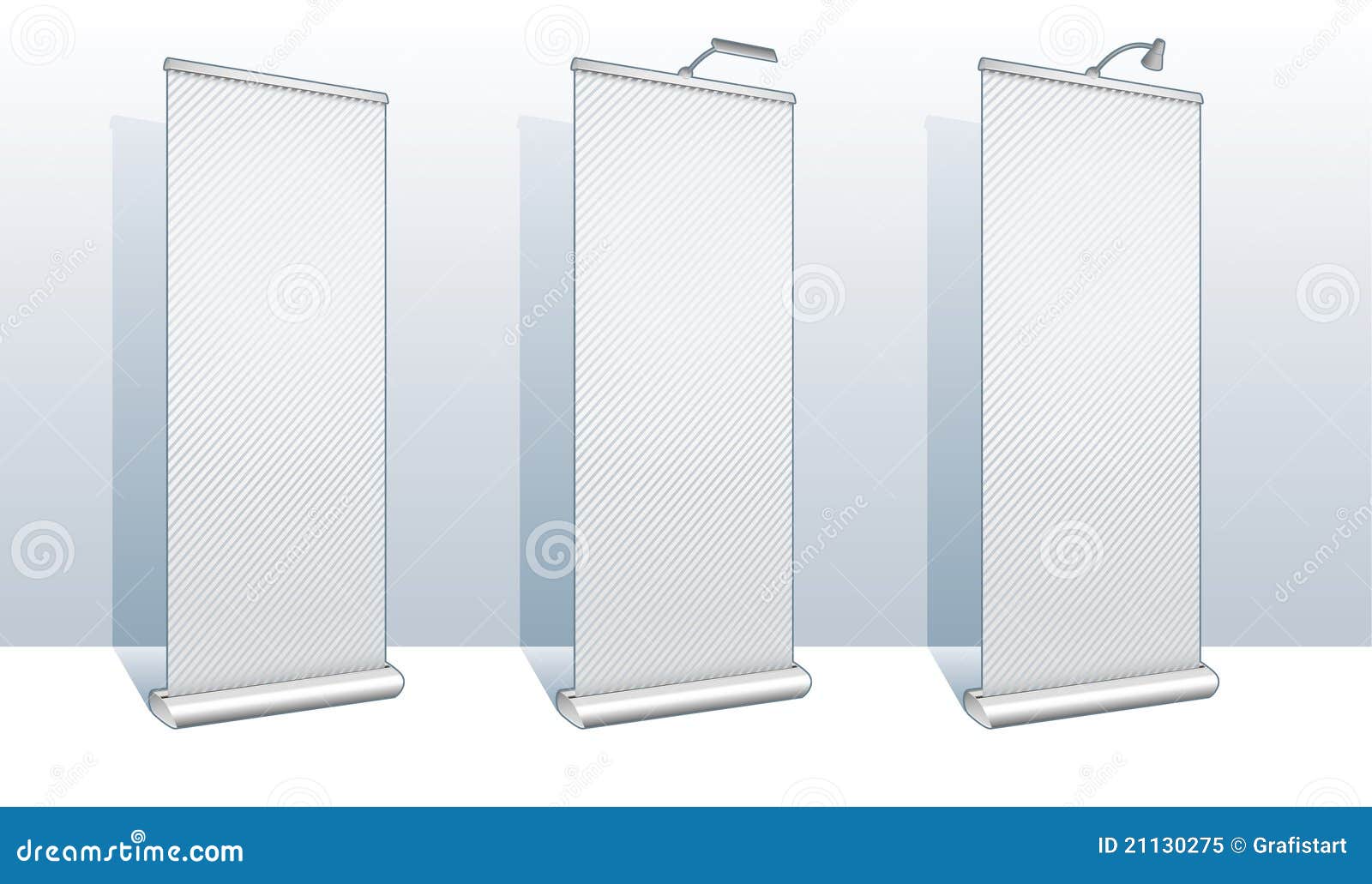 Roll up banner display stock vector. Illustration of rollup - 21130275