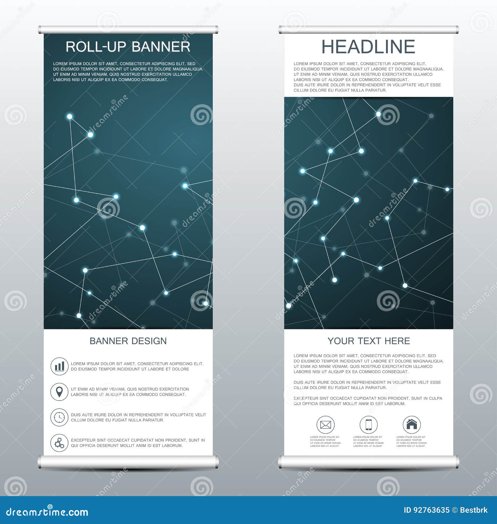 Roll-up Banner for Presentation and Publication. Medicine, Science ...
