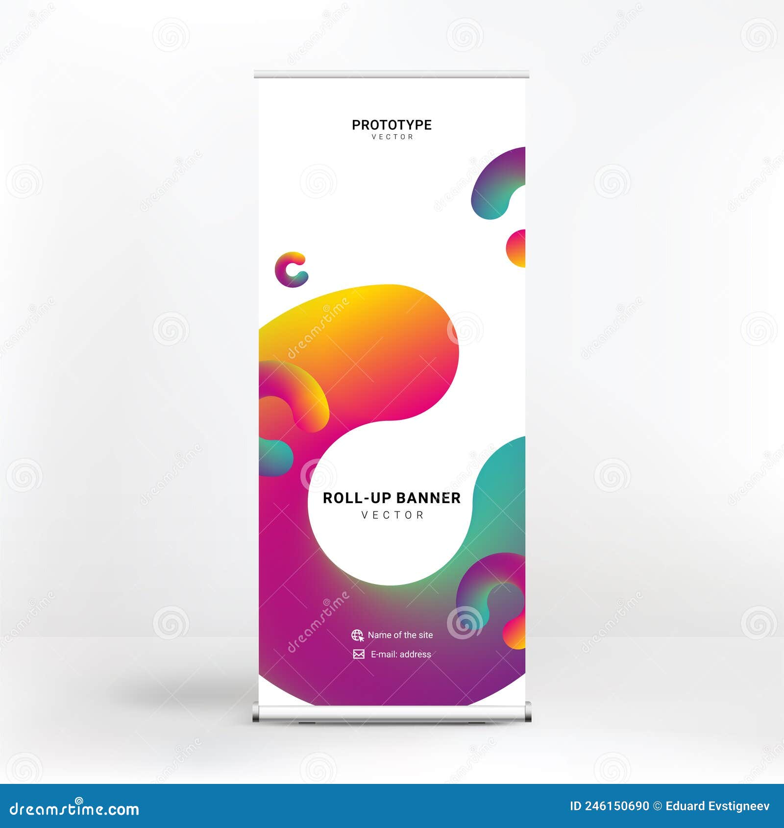 Roll-up Design, Creative Modern Style, Beautiful Gradient for Banner ...