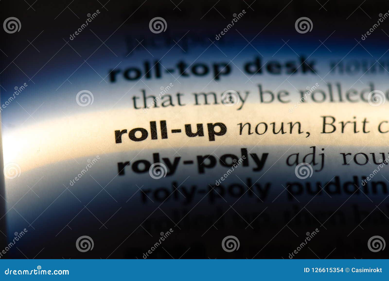 Roll up stock photo. Image of english, info, text, idea - 126615354