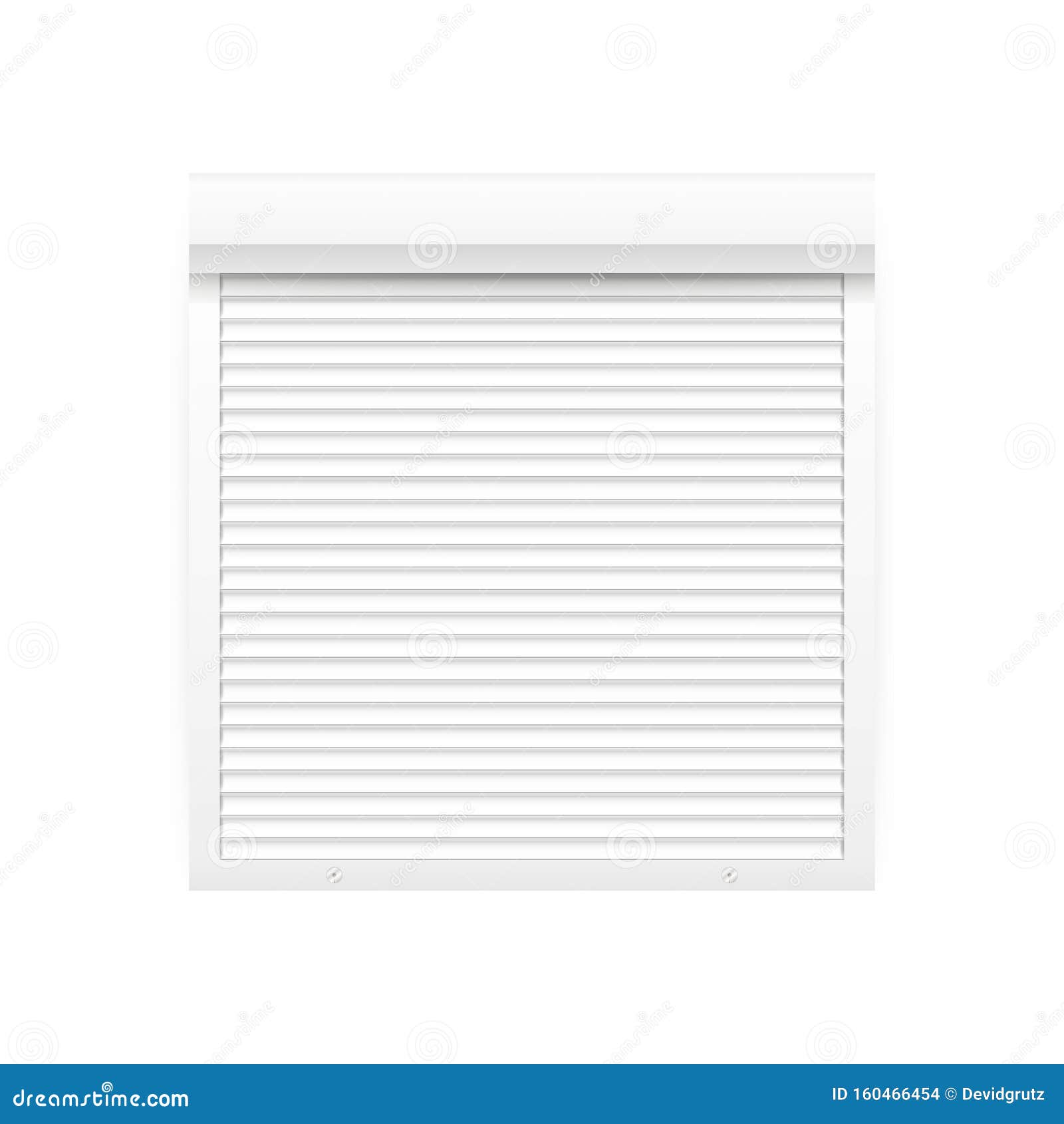 Roll Up Shutter on White Backgroun. Vector Illustration. Stock Vector ...