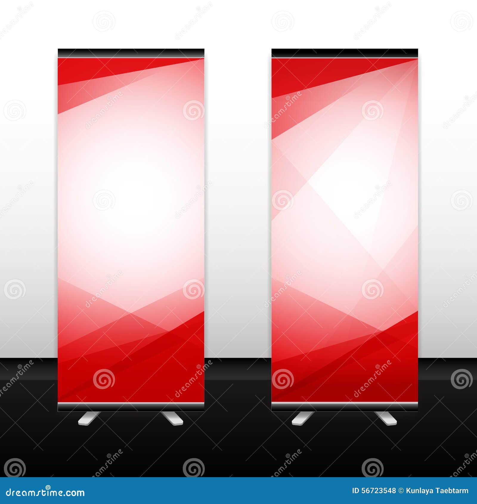 Roll Up Vector Background Texture. Standee, Banner. Stock Vector ...