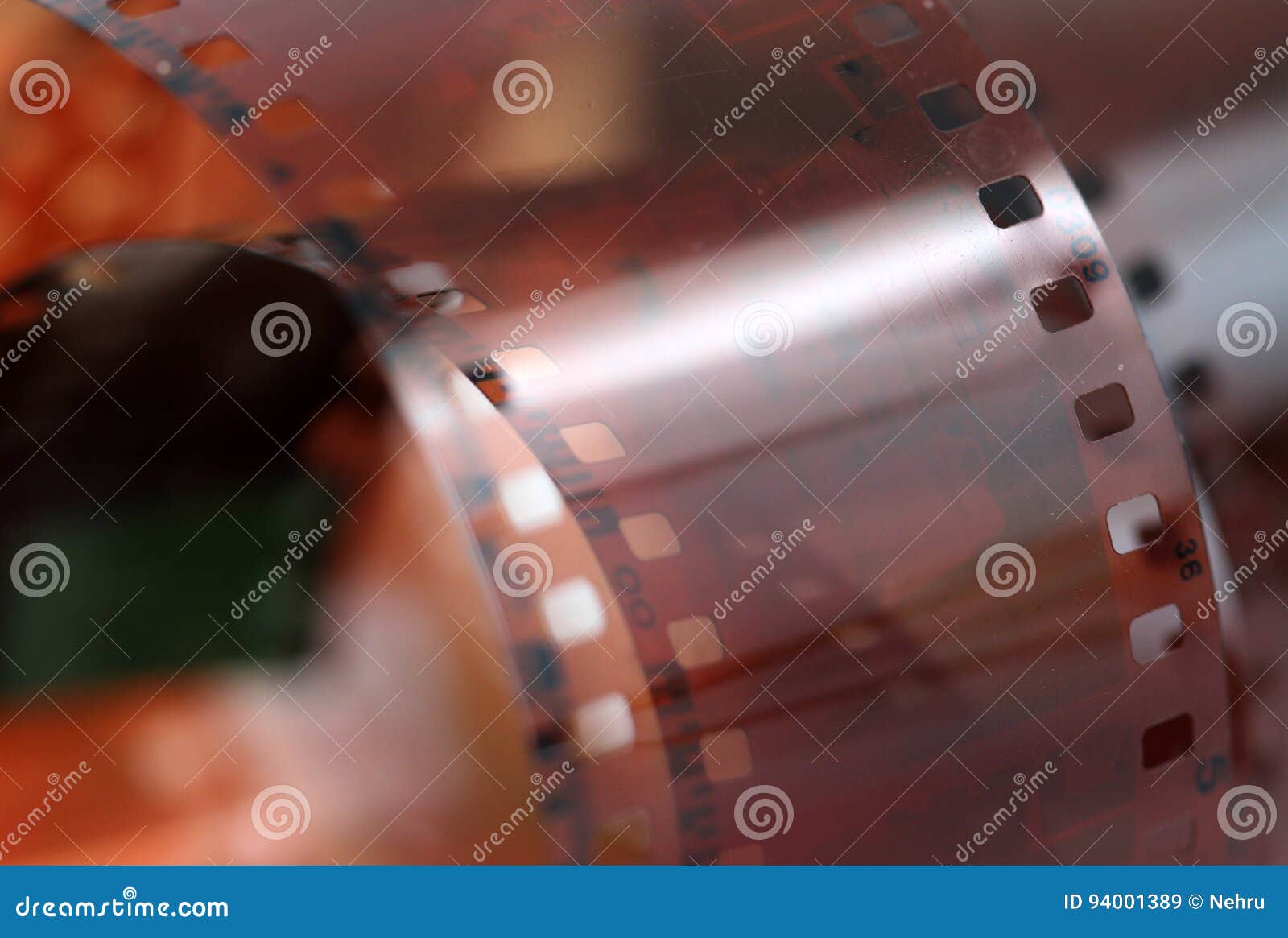 Roll of a Vintage 35mm Color Negative Film Stock Image - Image of aged ...