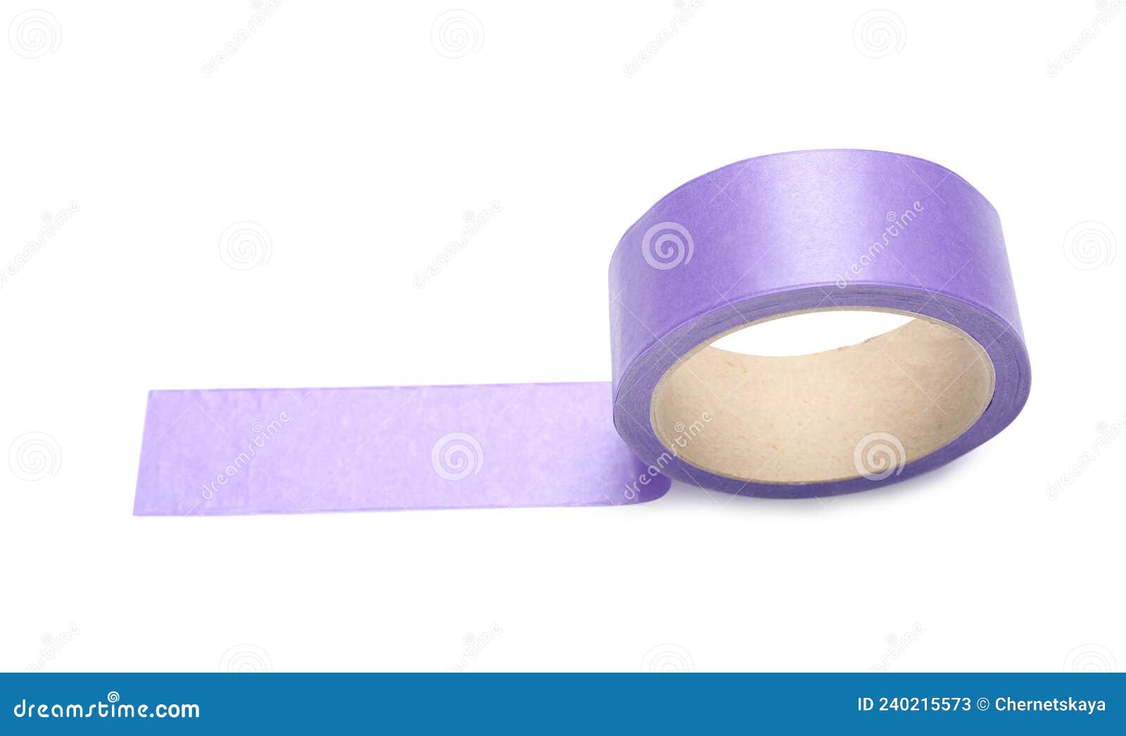 Roll of Violet Adhesive Tape on White Background Stock Image - Image of ...