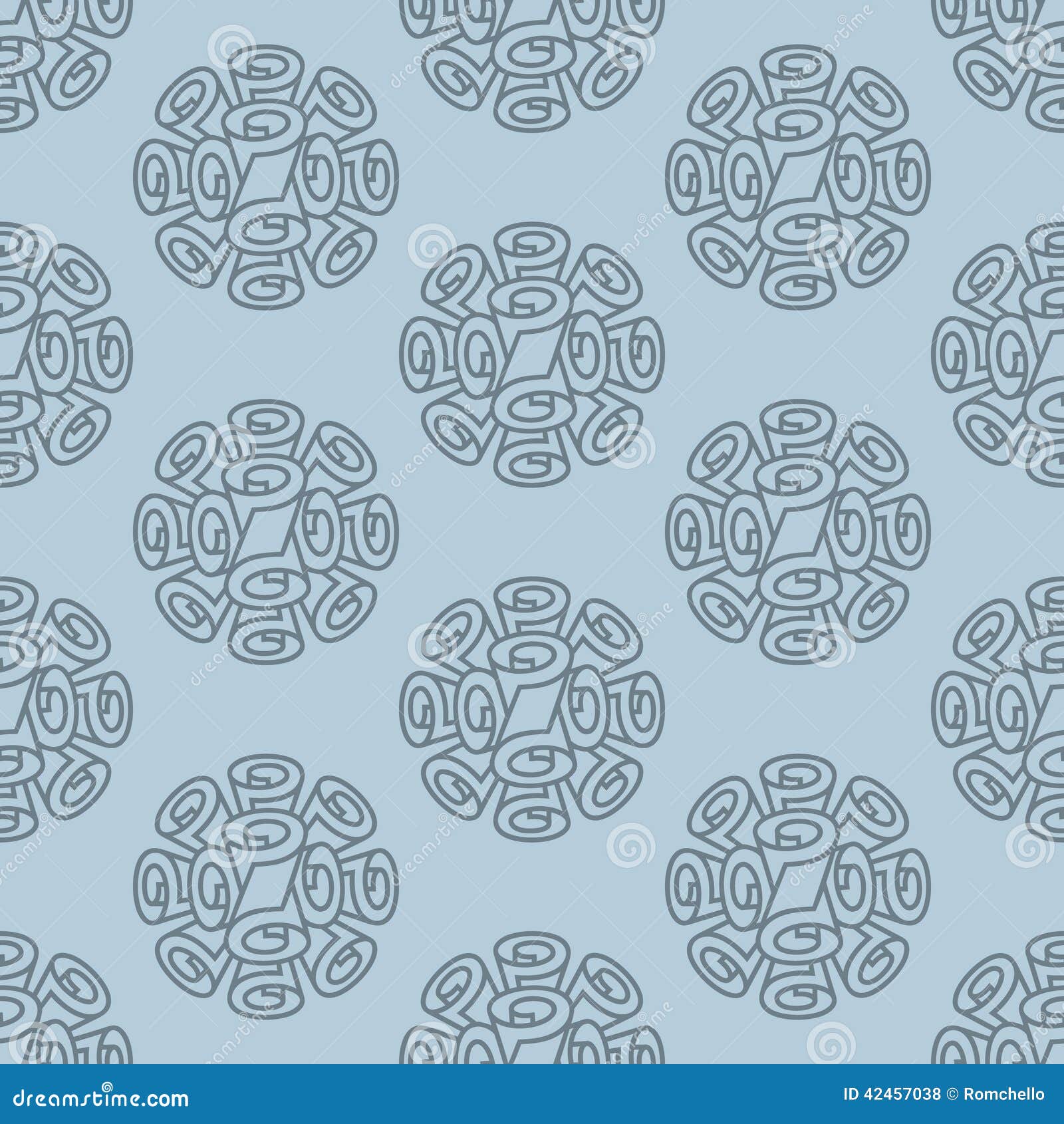 Roll Wallpaper Seamless Pattern Stock Illustration - Illustration of ...