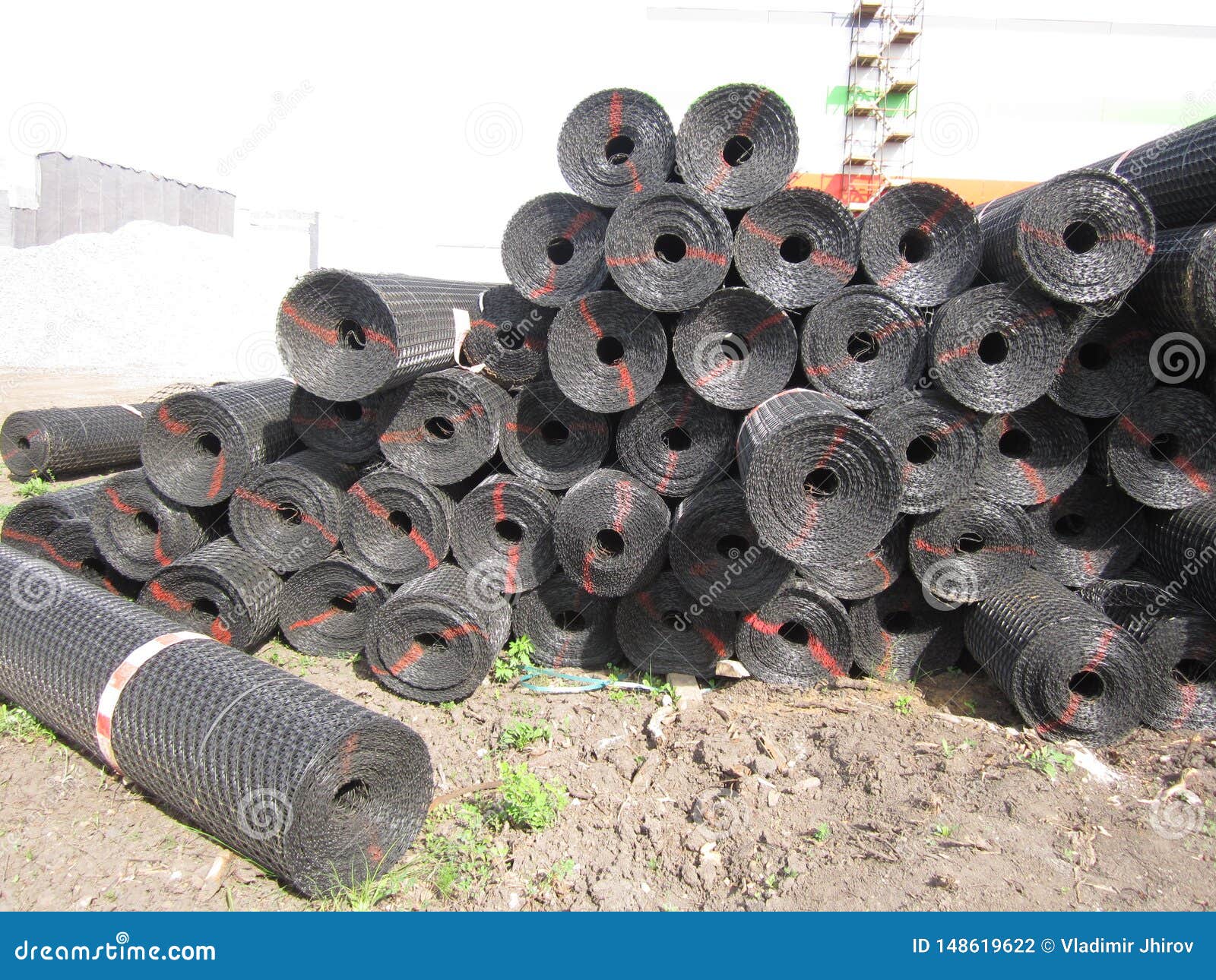 Roll of Waterproofing Film for Mounting the Foundation of a Building ...