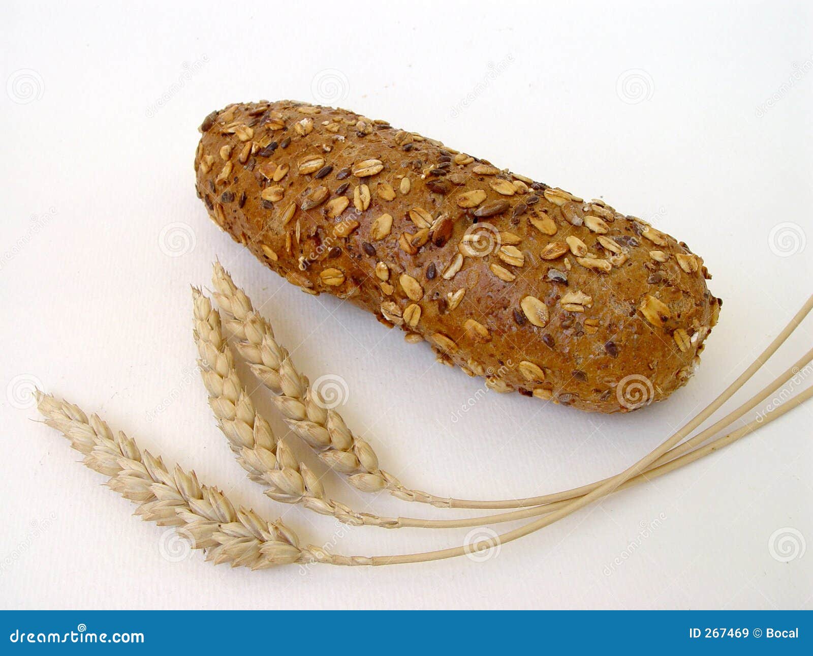 Roll & wheat stock image. Image of food, roll, snack - 267469