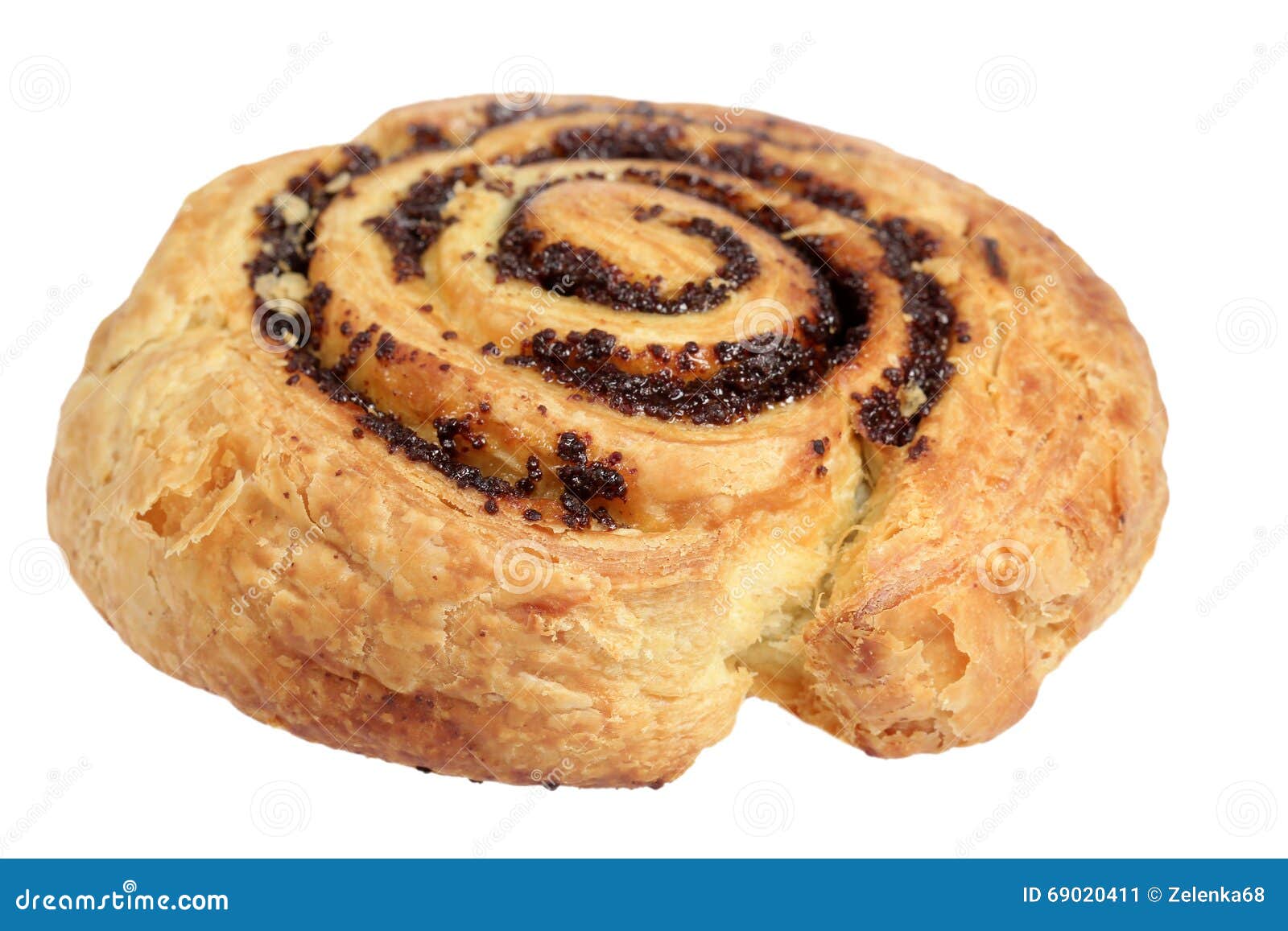 Roll on a white background stock image. Image of meal - 69020411