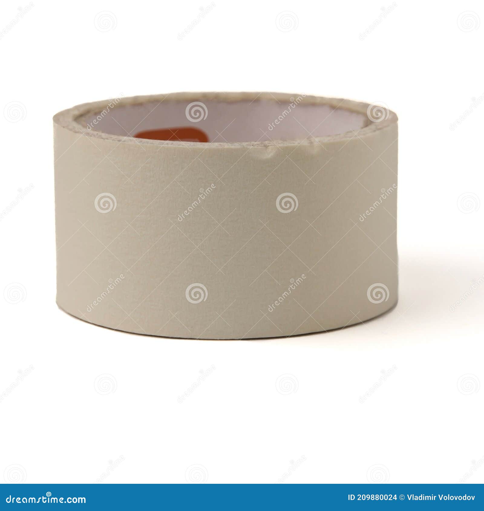 A Roll of White Paint Tape Isolated on a White Background Stock Photo ...