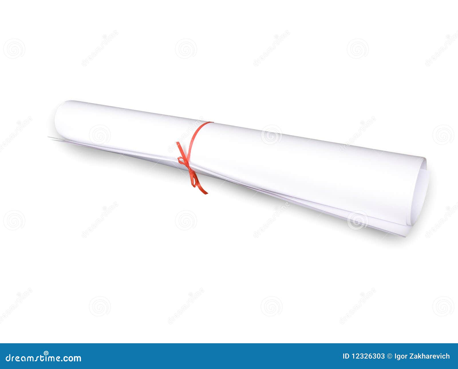 Roll white paper stock illustration. Illustration of object - 12326303