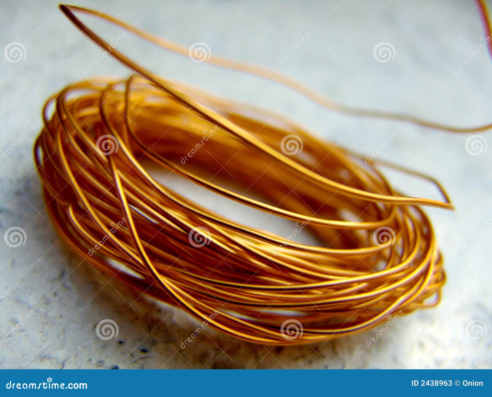 Roll of wire stock image. Image of wires, bright, uncurl - 2438963