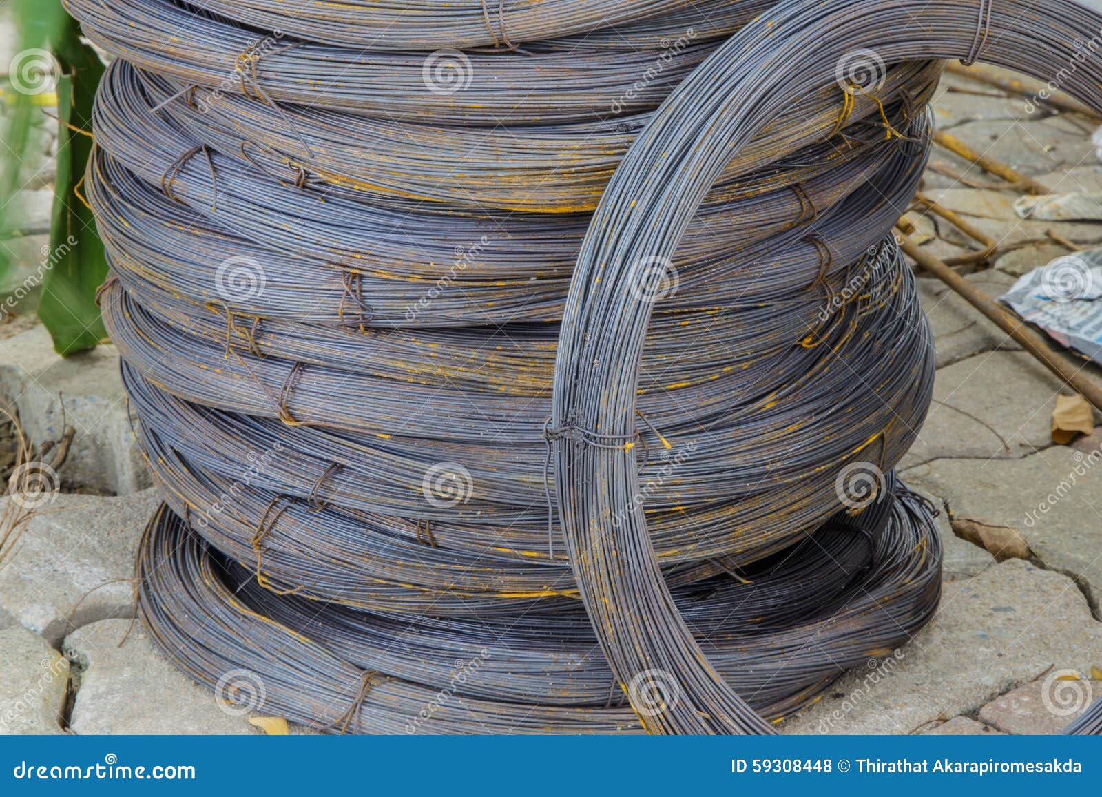 Roll of wire stock photo. Image of metal, object, wire - 59308448