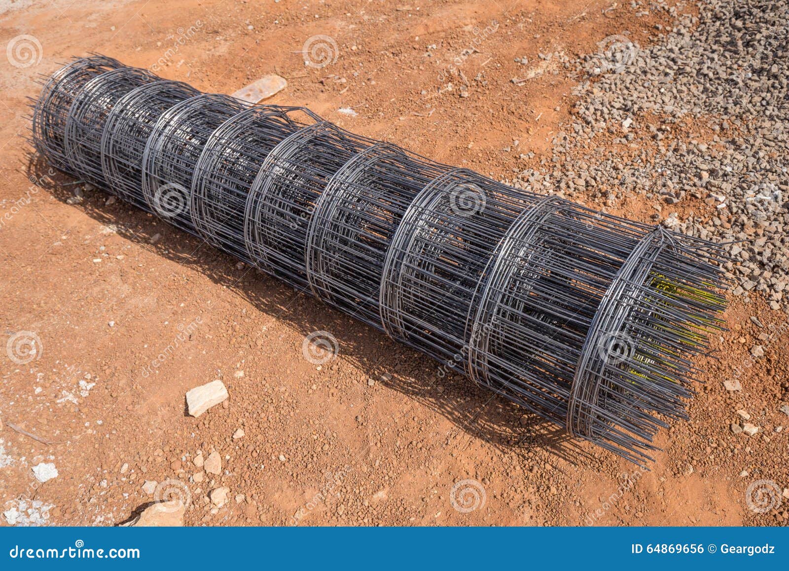 Roll of wire mesh stock photo. Image of industry, barrier - 64869656