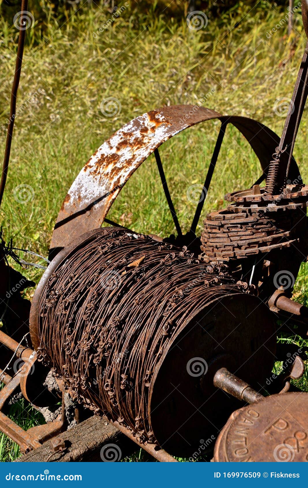 Old check-row corn planter stock image. Image of equipment - 169976509