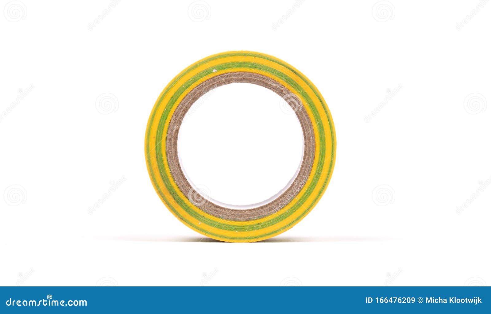 Roll of Yellow Insulation Tape Isolated Stock Image - Image of rubber ...