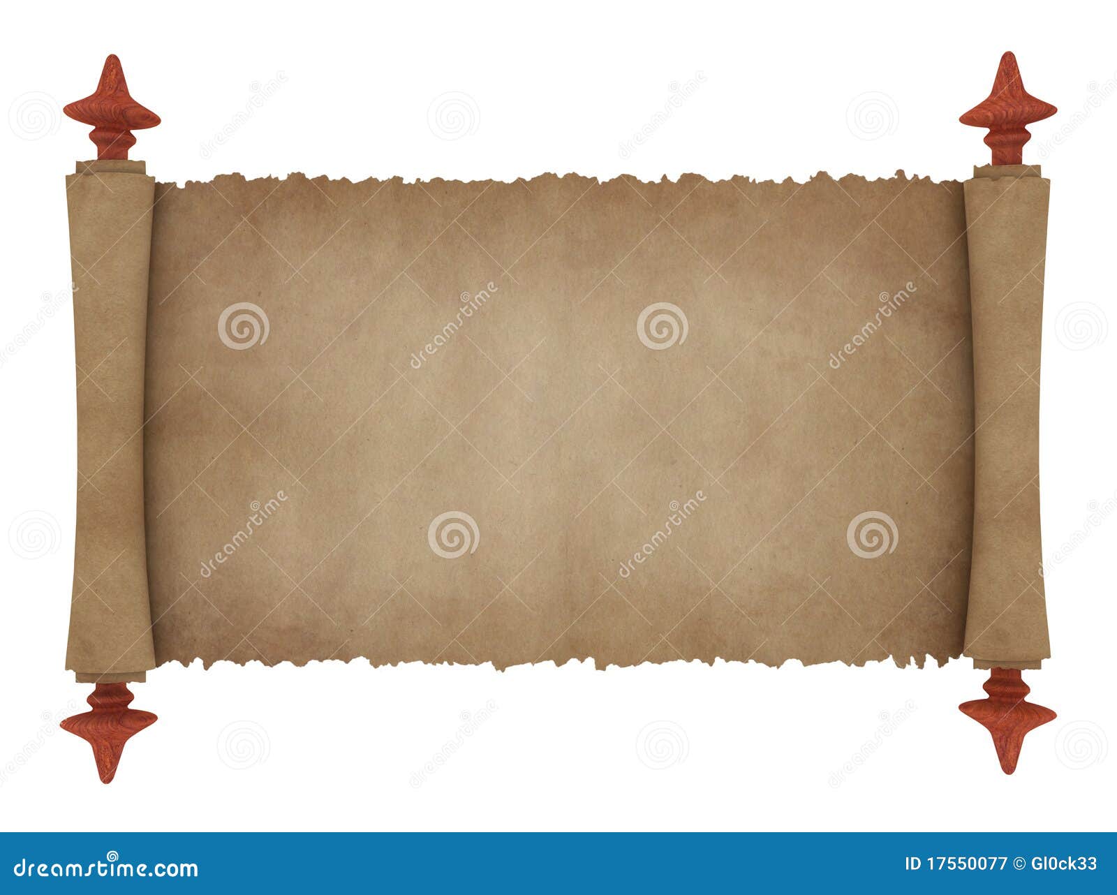 Rolle des alten Pergaments stock abbildung. Illustration von überholt ...