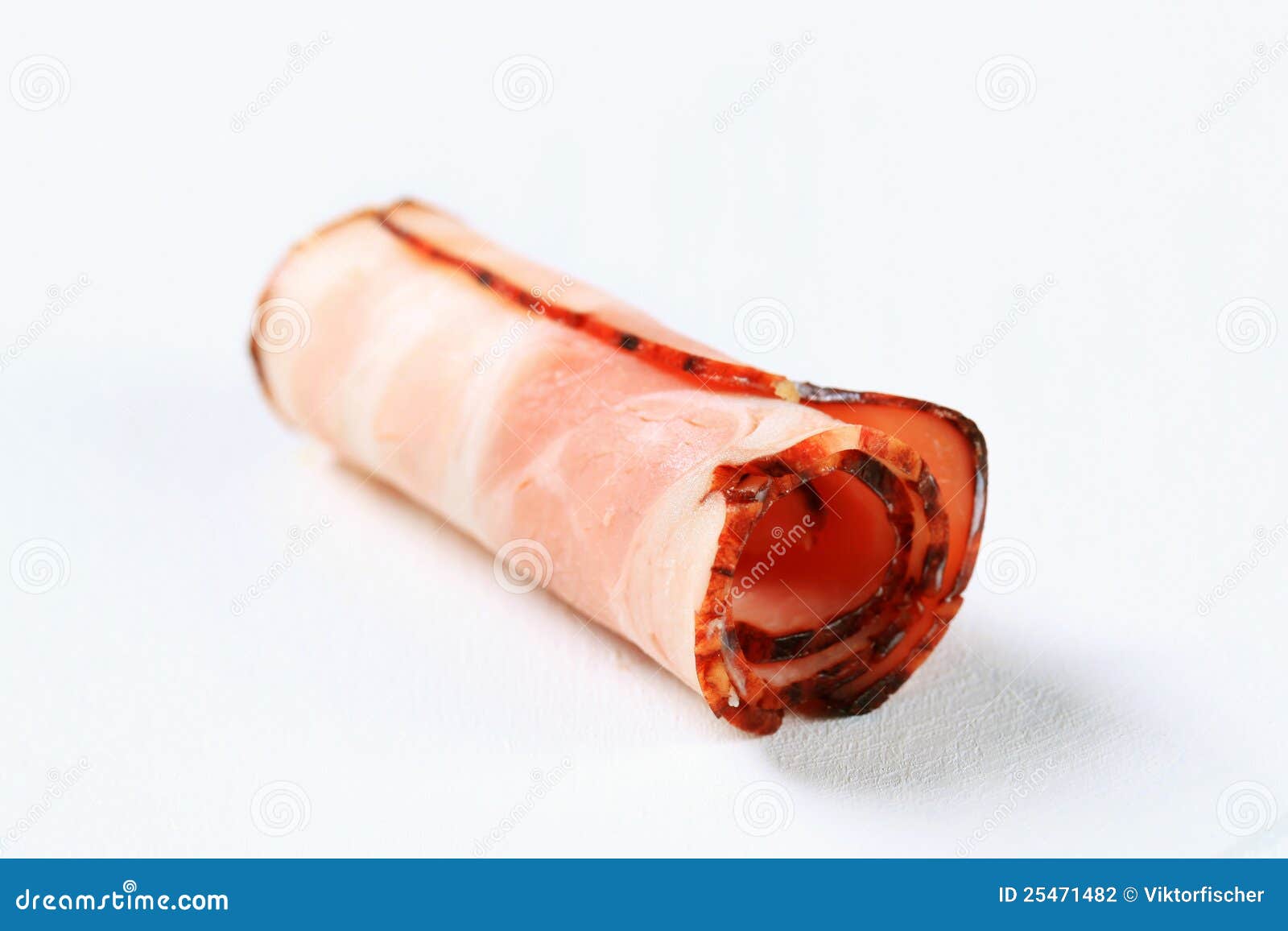 Rolled bacon stock photo. Image of rolled, closeup, meat - 25471482