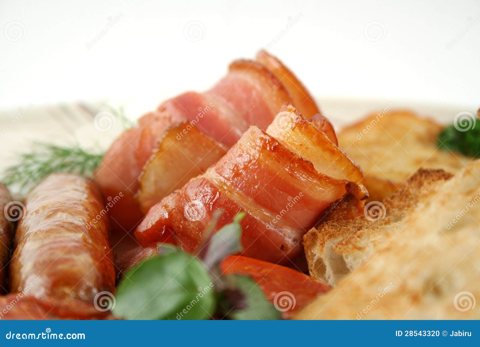 Rolled Bacon stock photo. Image of lunch, nourishing - 28543320
