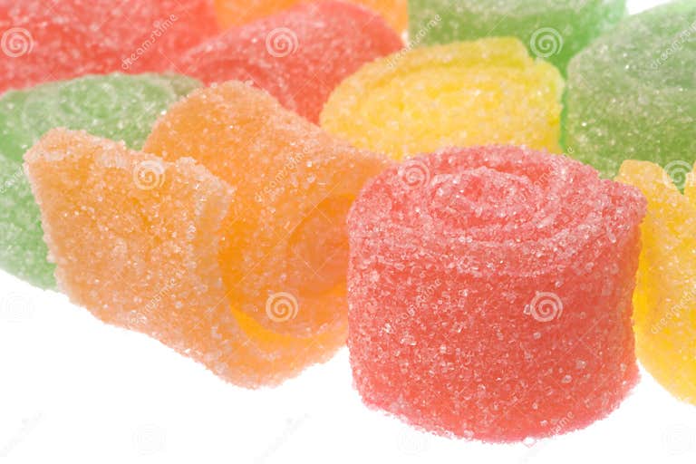 Rolled Candies Macro Isolated Stock Photo - Image of sweets, treats ...