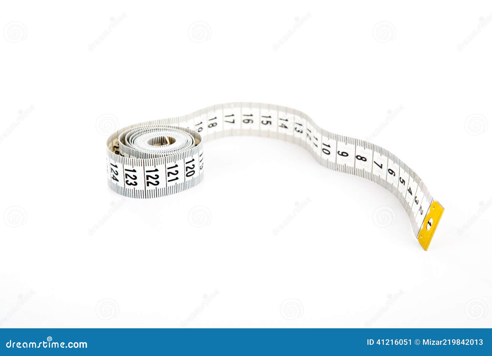 Rolled centimeter ruler stock image. Image of scale, white - 41216051