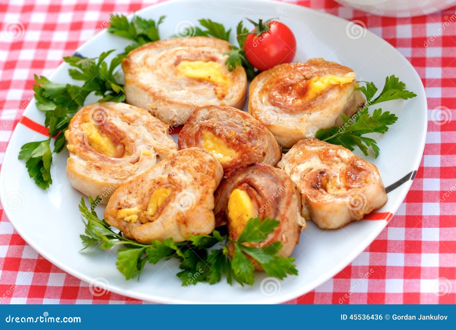 Rolled Chicken - Rolled Chicken Breasts Stock Photo - Image of ...