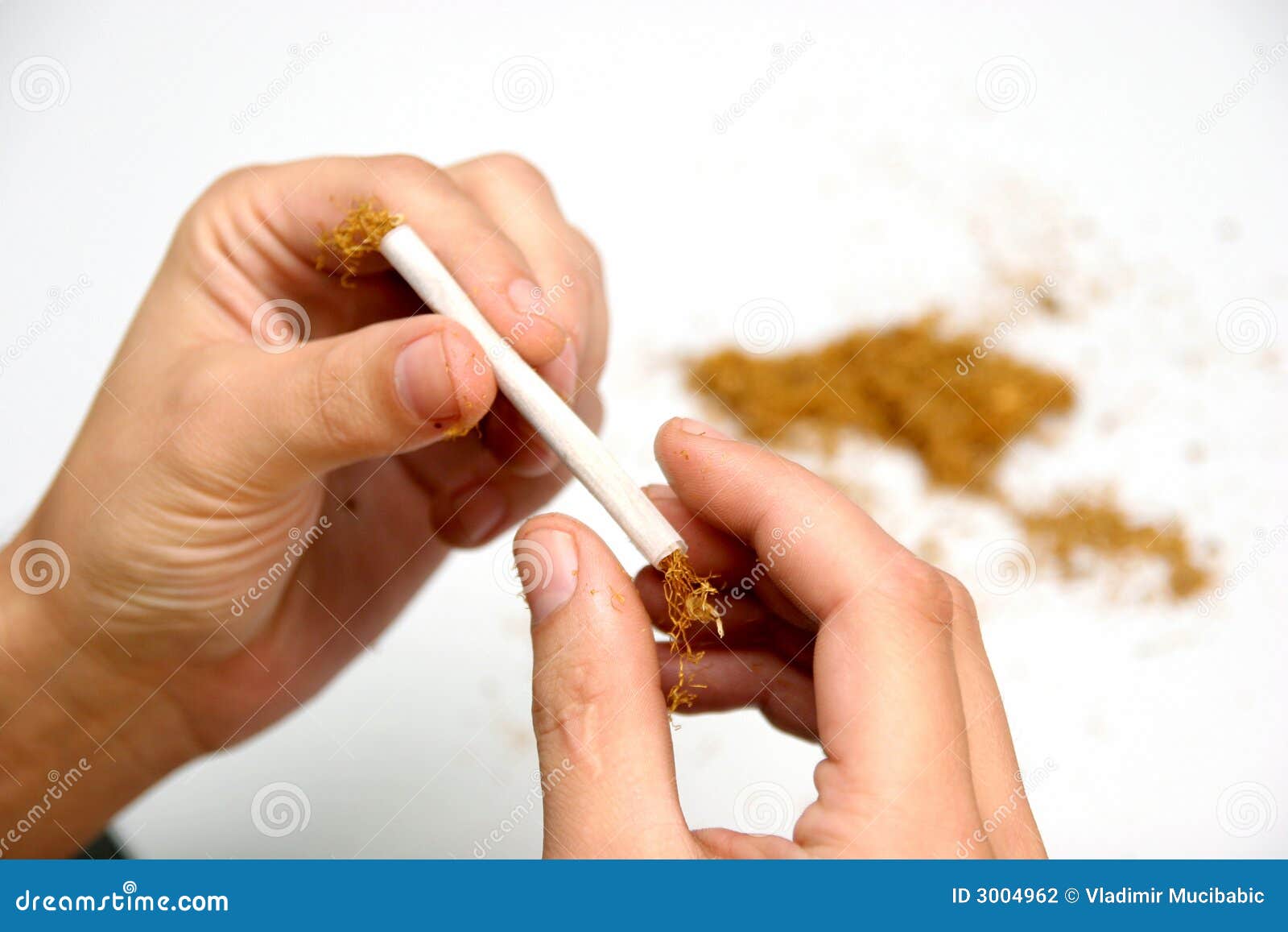 Rolled cigarette stock photo. Image of addicted, close - 3004962