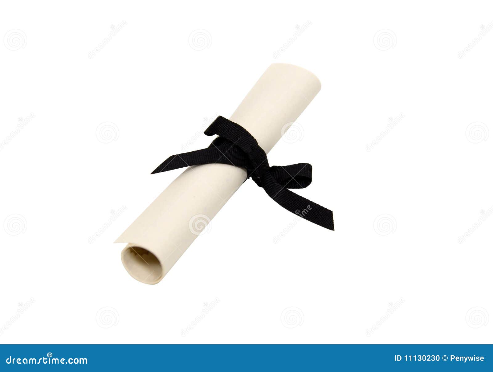 Rolled document stock photo. Image of secured, tube, paper - 11130230