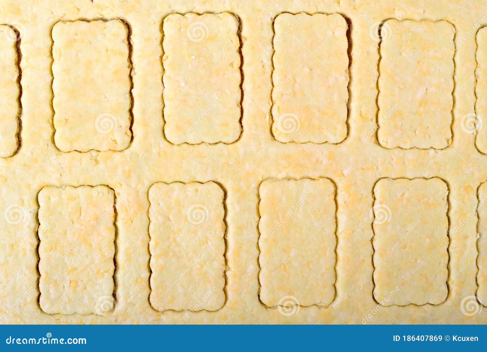Rolled Dough with Cut Cookie Forms Stock Image - Image of sweet, cheese ...